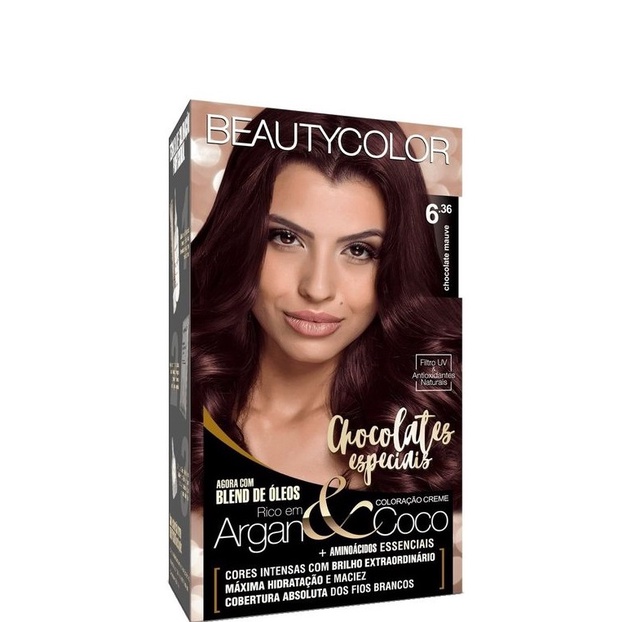 Tinta de Cabelo Beauty Color Kit Coloração - Todas as Cores | Shopee Brasil