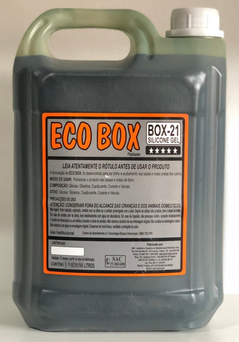 Ecobox Acabamento Caixa De Rodas Concentrado 1:4 5l - Box21 | Shopee Brasil