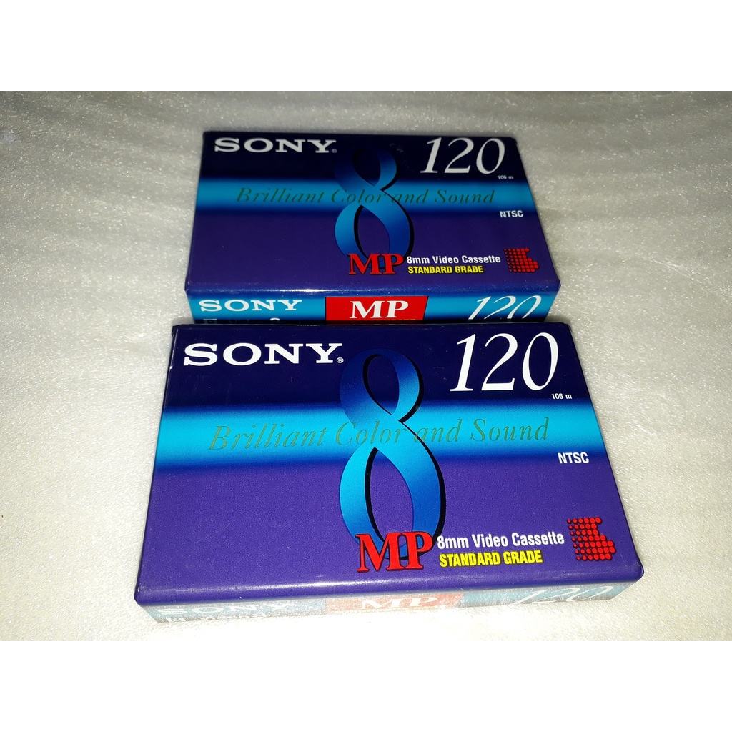 FITAS SONY 120 MP 8MM VIDEO CASSETE STANDARD GRIDE NOVAS LACRADAS ...