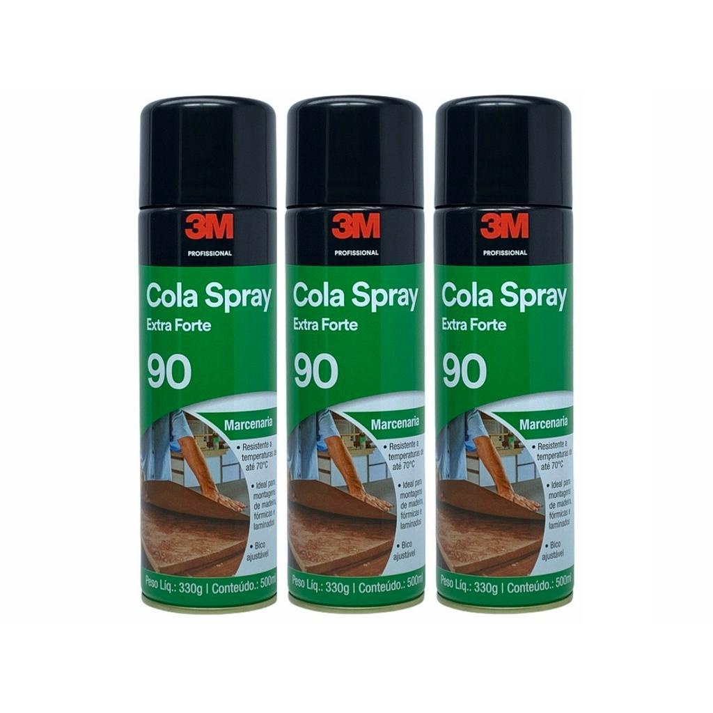 3 COLA SPRAY 90 EXTRA FORTE 3M MADEIRA FORMICAS E LAMINADOS | Shopee Brasil