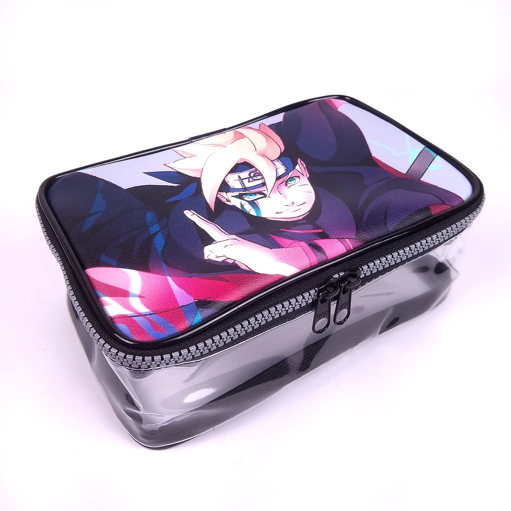 Estojo Box Naruto Escolar Transparente 100 pens | Shopee Brasil