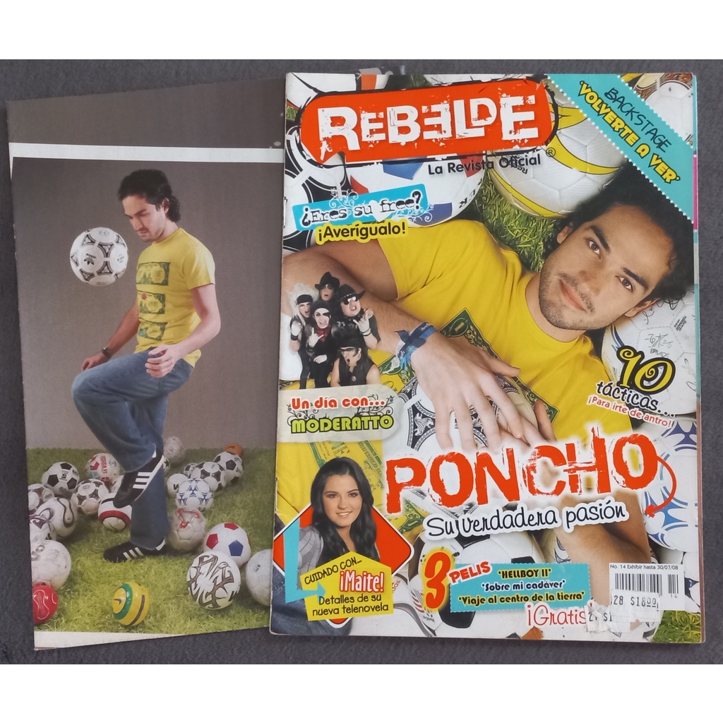 Importada- Revista Rebelde Oficial (Com Mega Pôster frente e verso ...