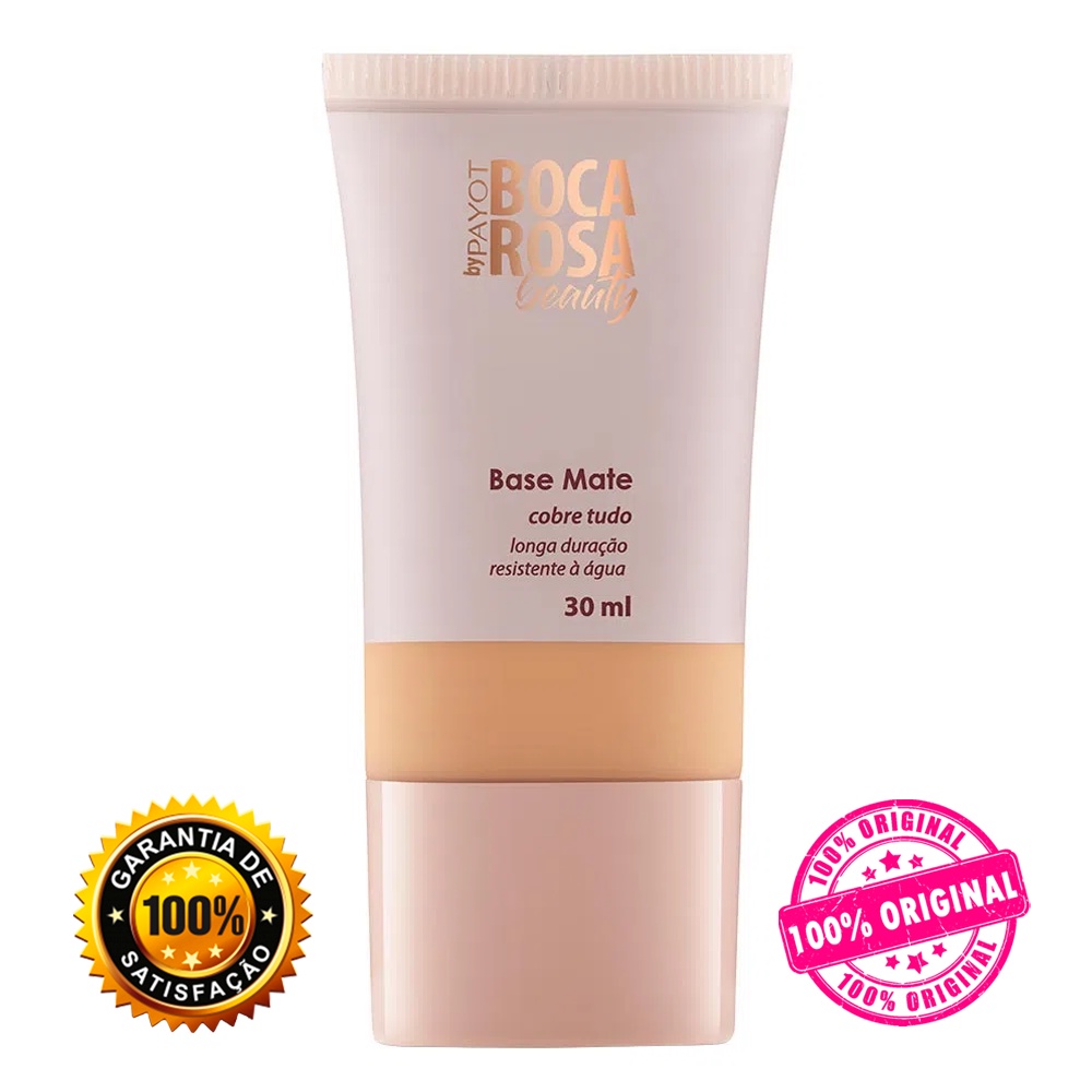 Boca Rosa Base Líquida Matte Perfect (Alta Cobertura)(Acabamento Mate ...