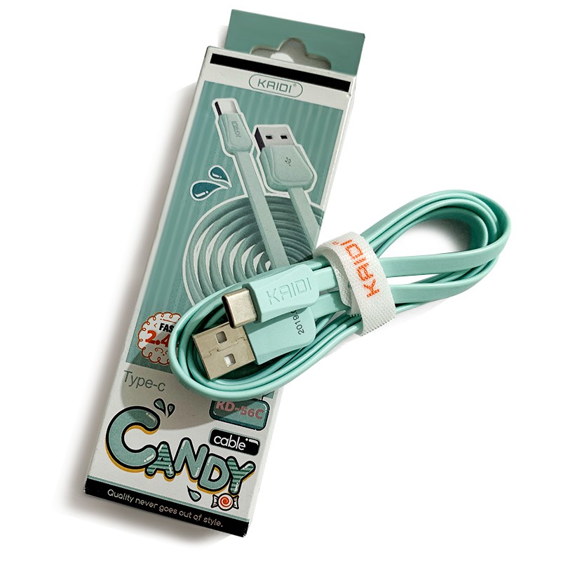 Cabo Kaidi Candy Type C 2.4a Kd56-c | Shopee Brasil