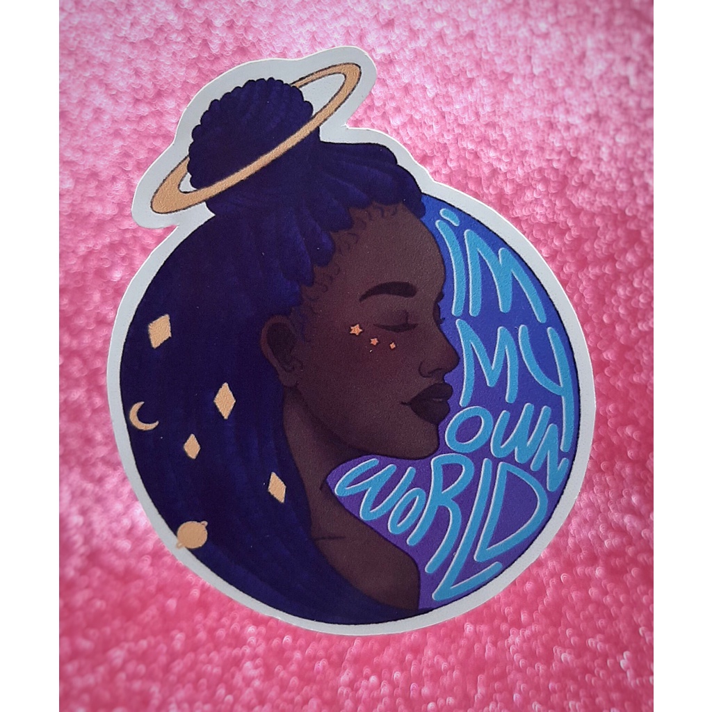 Adesivo I'm my own world | Shopee Brasil