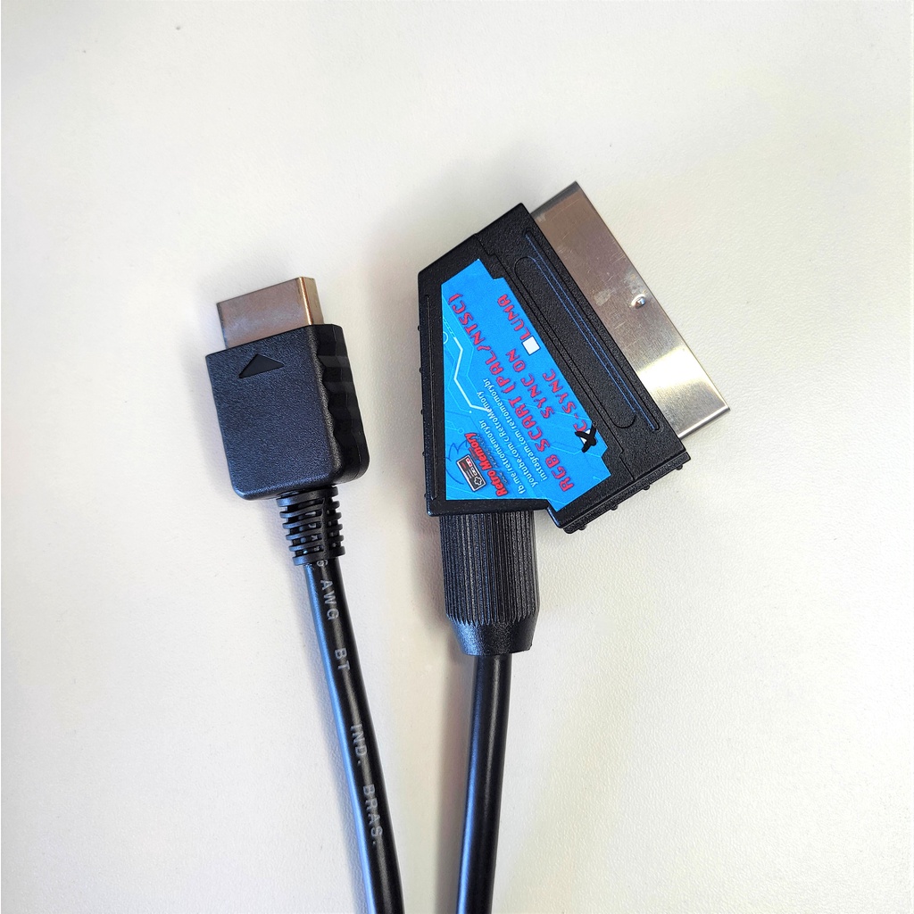 Cabo Scart Luma ou C-sync Para Playstation 1, 2, 3 (RetroMemory ...