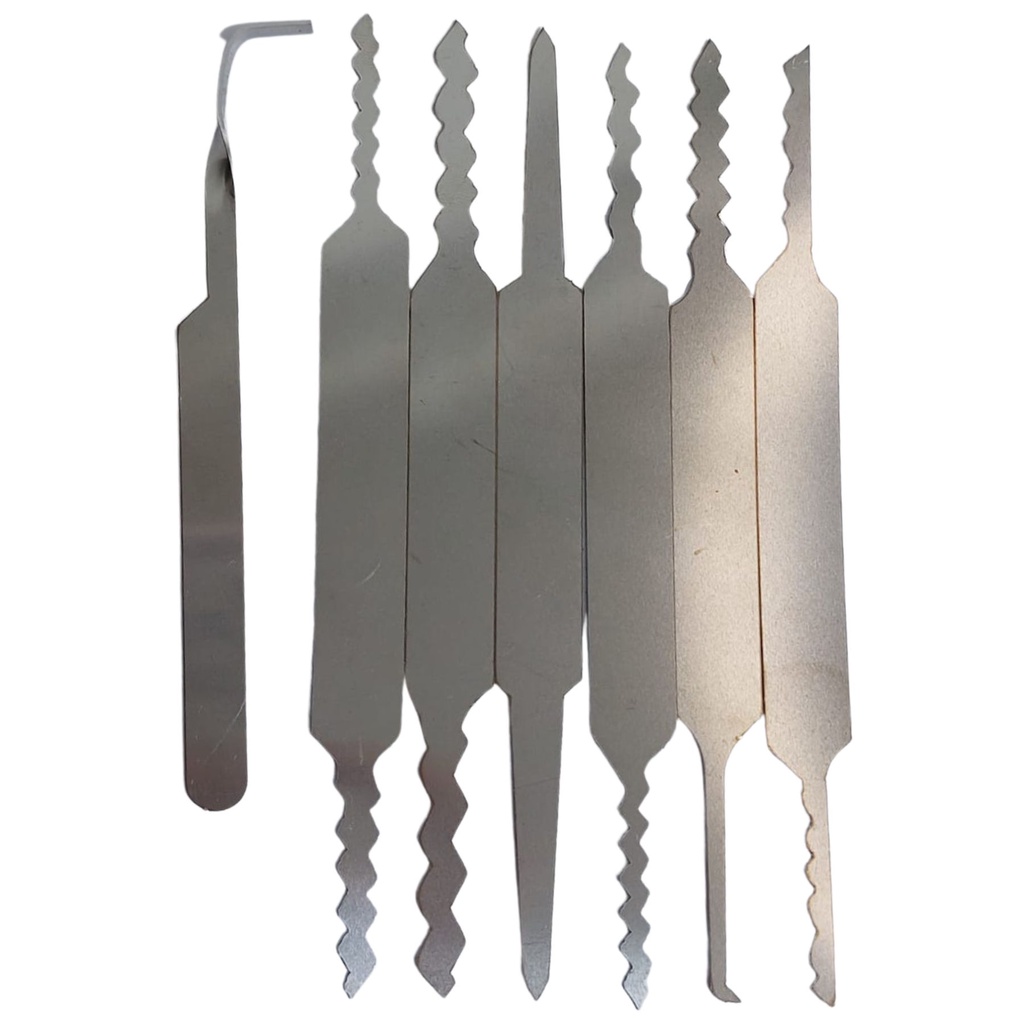 Kit Chave Micha Profissional Ferramentas de Abertura para Travas Fechaduras Carros Motoes Yale ...