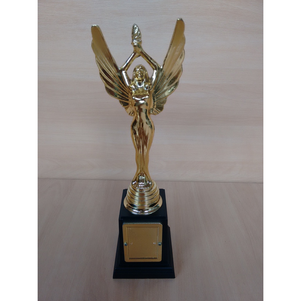 Troféu em Material de Plástico Dourado 27cm de altura 327N | Shopee Brasil