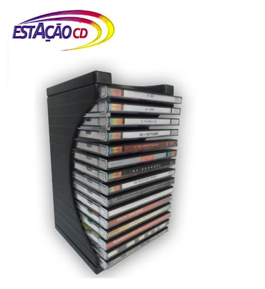 Porta CD Rack Modular capacidade 15 cd?s | Shopee Brasil