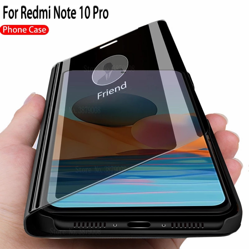 Capa Flip Smart Espelhada Com Suporte Para Xiaomi Redmi Note 10 Pro ...