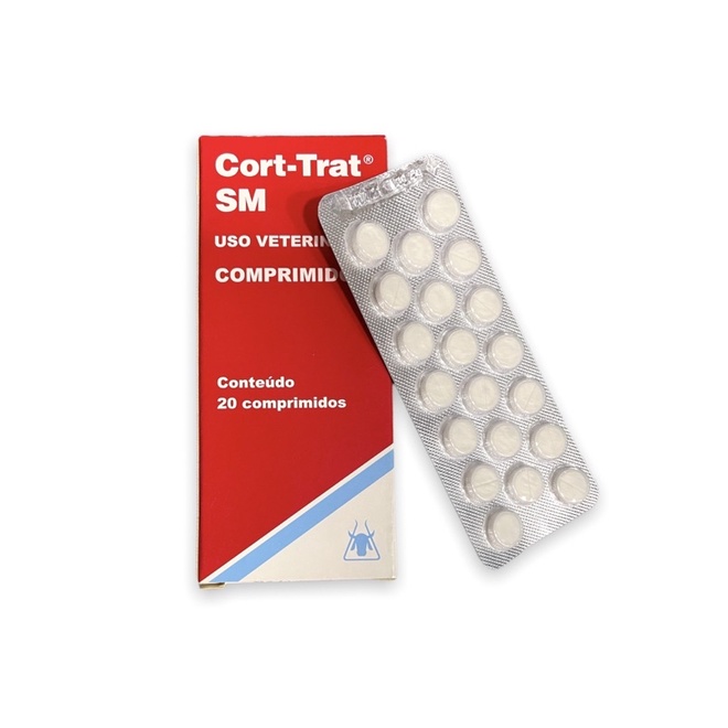 Cort-Trat 20 comprimidos SM para Pet/animais domésticos | Shopee Brasil