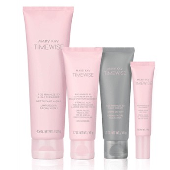 kit anti-idade Mary Kay Timewise 3d, COM CREME DE LIMPEZA QUE LIMPA, ESFOLIA E TONIFICA ...