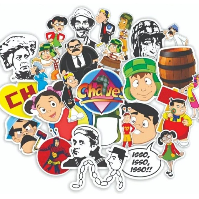 Adesivos Serie Chaves El Chavo 30 Unid 8cm | Shopee Brasil