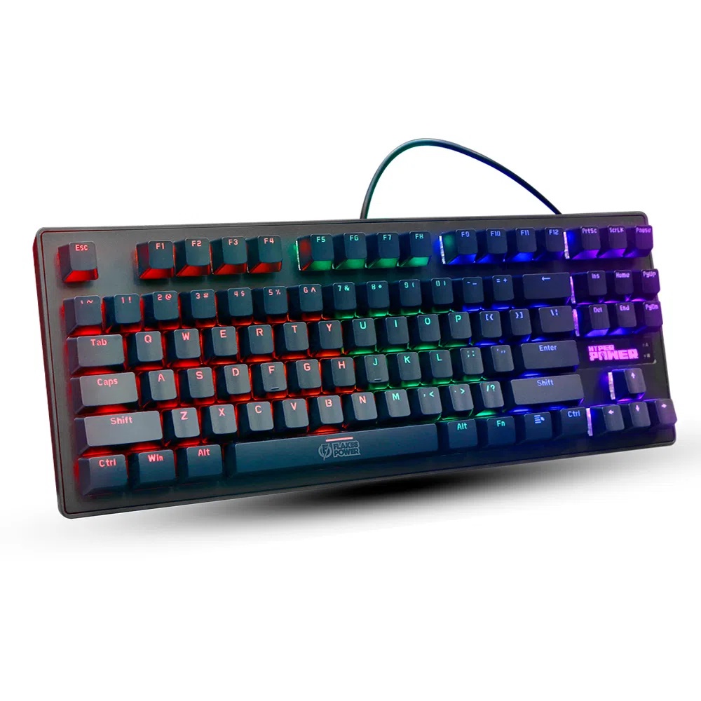 TECLADO GAMER MECÂNICO HYPER POWER - FLKTM002 | Shopee Brasil