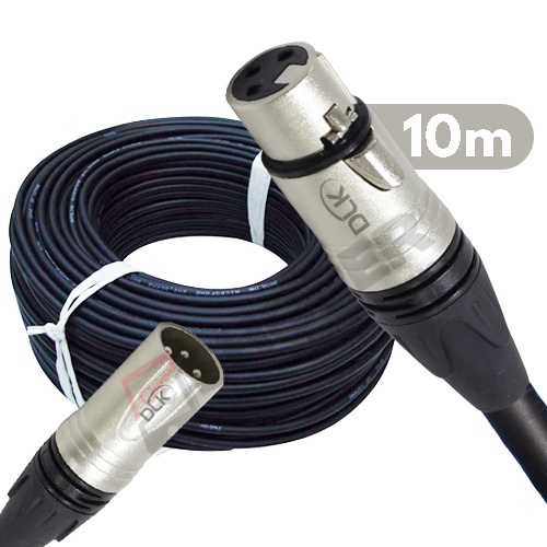 10 Metros Cabo Profissional Datalink Montado Balanceado Macho E Fêmea ...