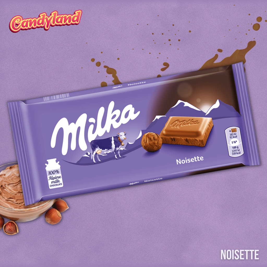 CHOCOLATE MILKA NOISETTE 100g | Shopee Brasil