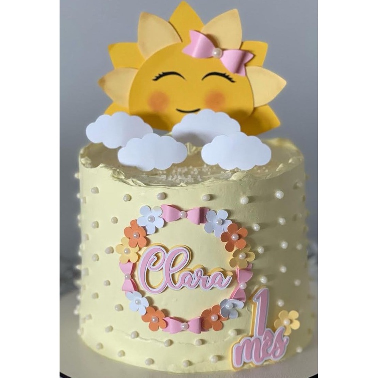 TOPO DE BOLO SOL TOPPER SOLZINHO PERSONALIZADO FESTA SOL | Shopee Brasil