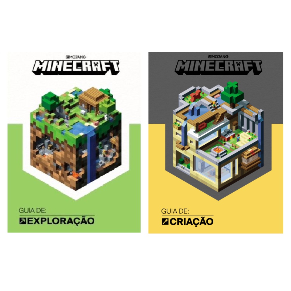 Kit 2 Livros Minecraft Guia Criação + Exploração | Shopee Brasil