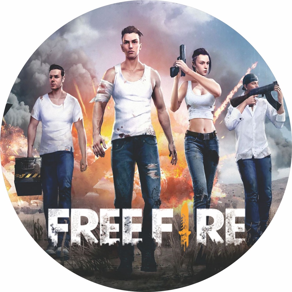 PAINEL EM LONA REDONDO FREE FIRE (3) DECORAÇÃO FESTAS | Shopee Brasil