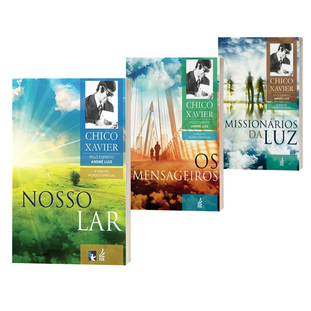 Kit Nosso Lar - 3 Livros - Autor Chico Xavier - Editora Feb | Shopee Brasil