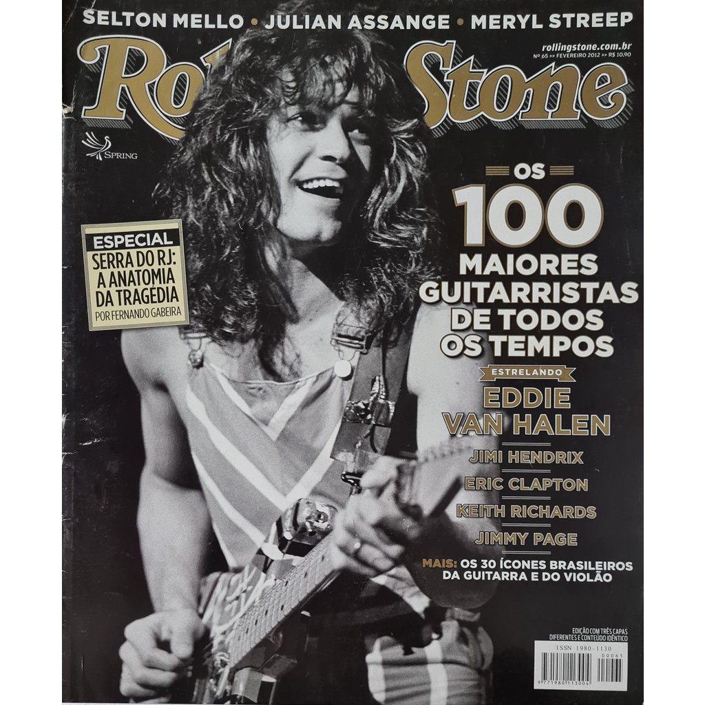 Revista Rolling Stone Brasil nr 65 fev/2012 "Os 100 Mariores Guitarristas de Todos os Tempos ...