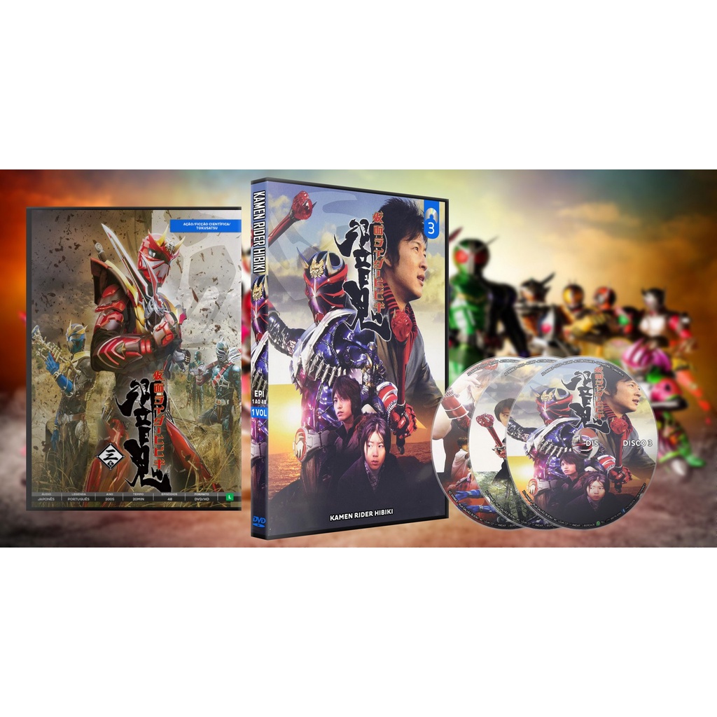 Dvd Kamen Rider Hibiki Série Completa Tokusatsu | Shopee Brasil