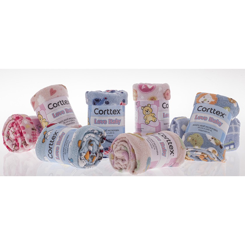 Manta de Bebê Love Baby Corttex Estampas Fofas Kids | Shopee Brasil