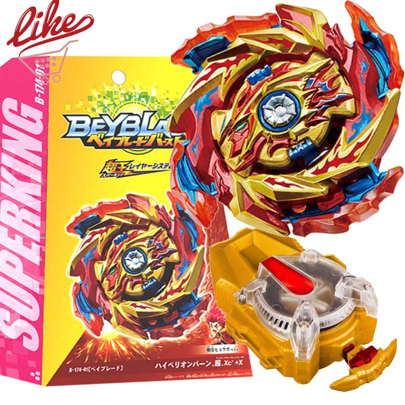 Beyblade Burst B-174 Limit Break DX Set Red Super King Com Lançador De ...
