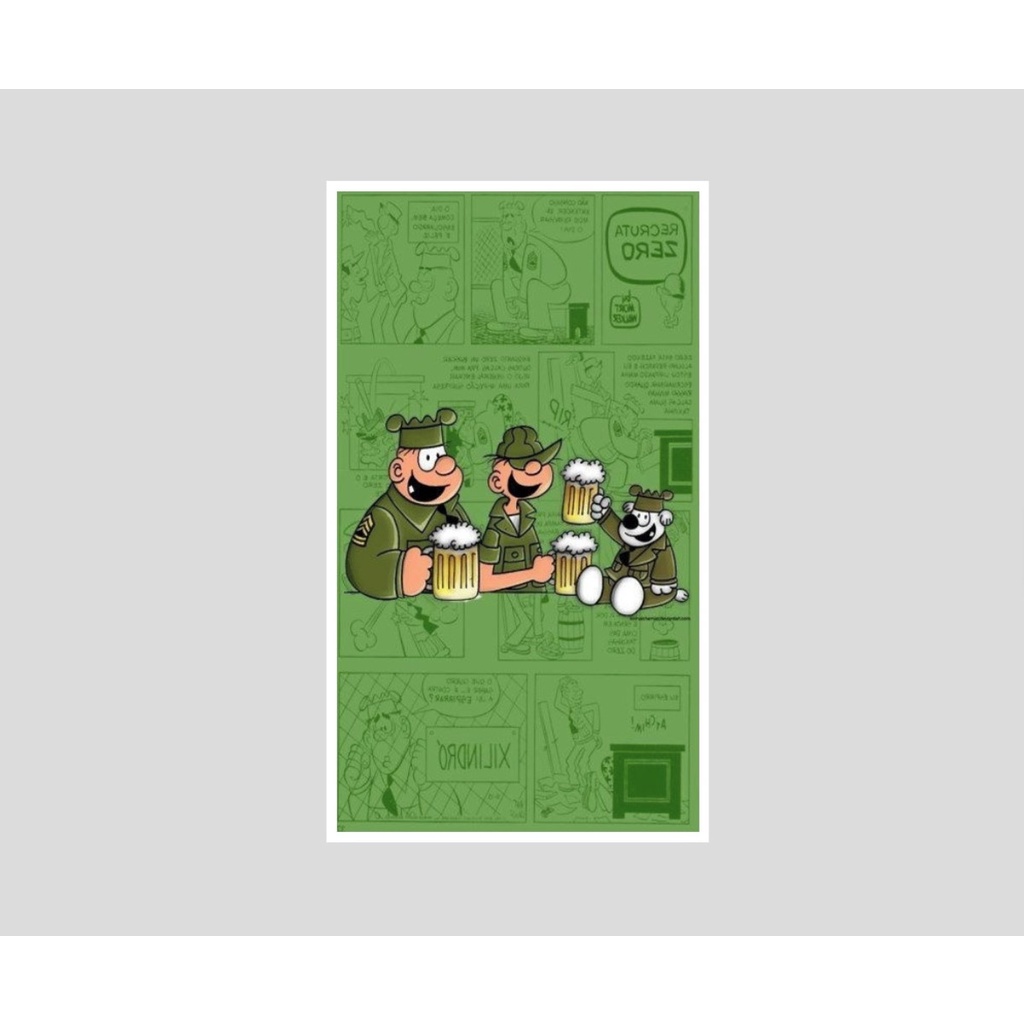 Quadro recruta zero soldado gibi hq quadrinhos anos 80 | Shopee Brasil