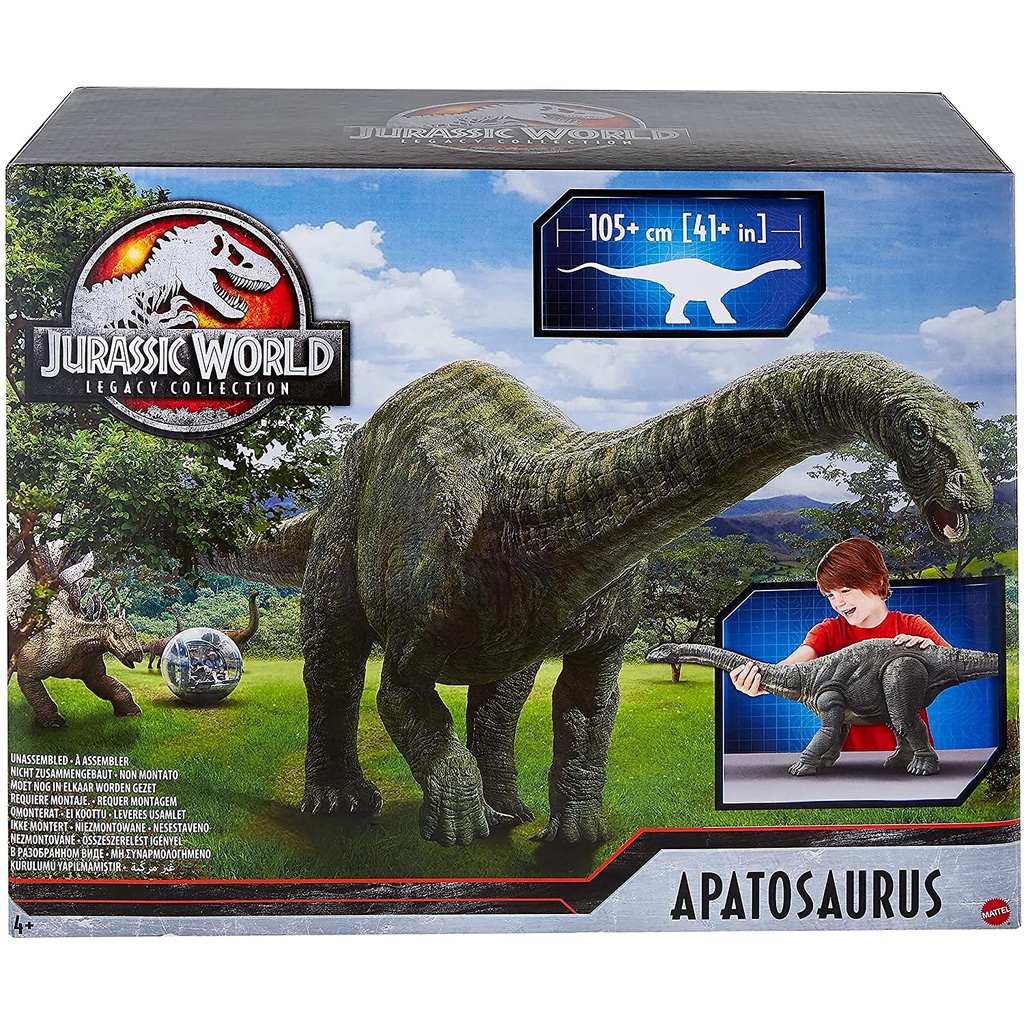 Jurassic World Apatosaurus Dinossauro Gigante Mattel Gwt Shopee Brasil ...