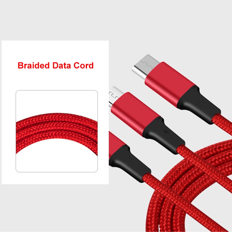 Cabo Usb 3 Em 1 Multi Carregador Lightning Micro Usb Tipo C | Shopee Brasil