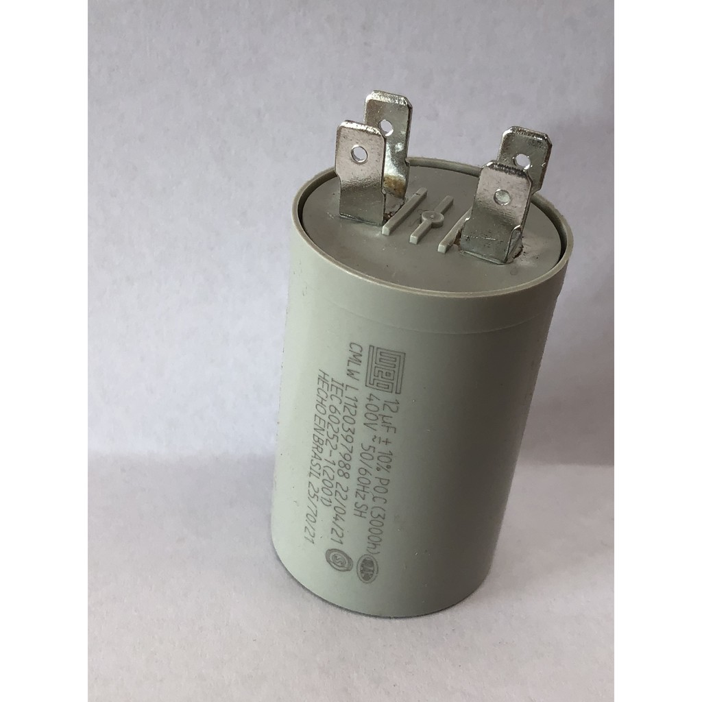 Capacitor Permanente 12uf - 400v 50/60hz Weg | Shopee Brasil