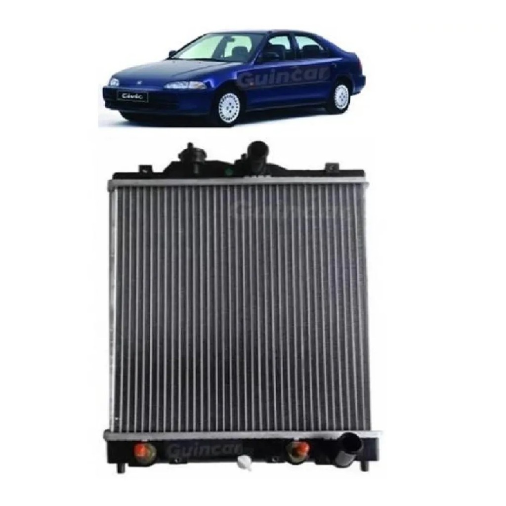 Radiador Honda Civic 1.6 1992 1993 1994 1995 1996 1997 1998 1999 2000 Aut/mec C/ar Transmissão ...