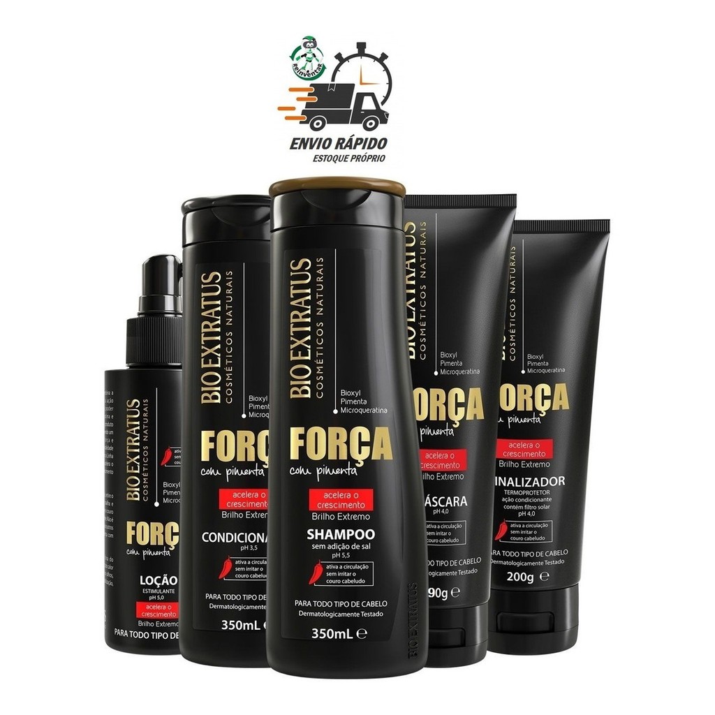 Bio Extratus Pimenta Força E Crescimento Completo 5 Produtos | Shopee ...