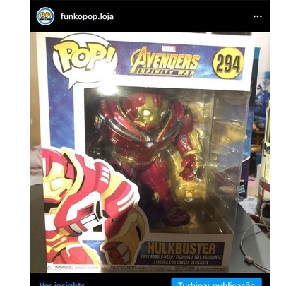 Funko Pop! Hulkbuster (super Sized Pop) - Vingadores #294 Original ...