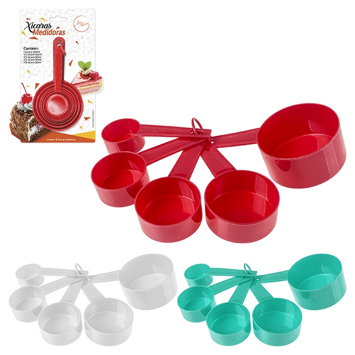 Colher De Medida Colher Dosadora Para Cozinha 5 Colheres | Shopee Brasil