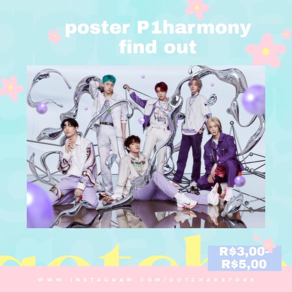 Poster P1harmony find out | kpop poster A4&A5 fanmade | Shopee Brasil