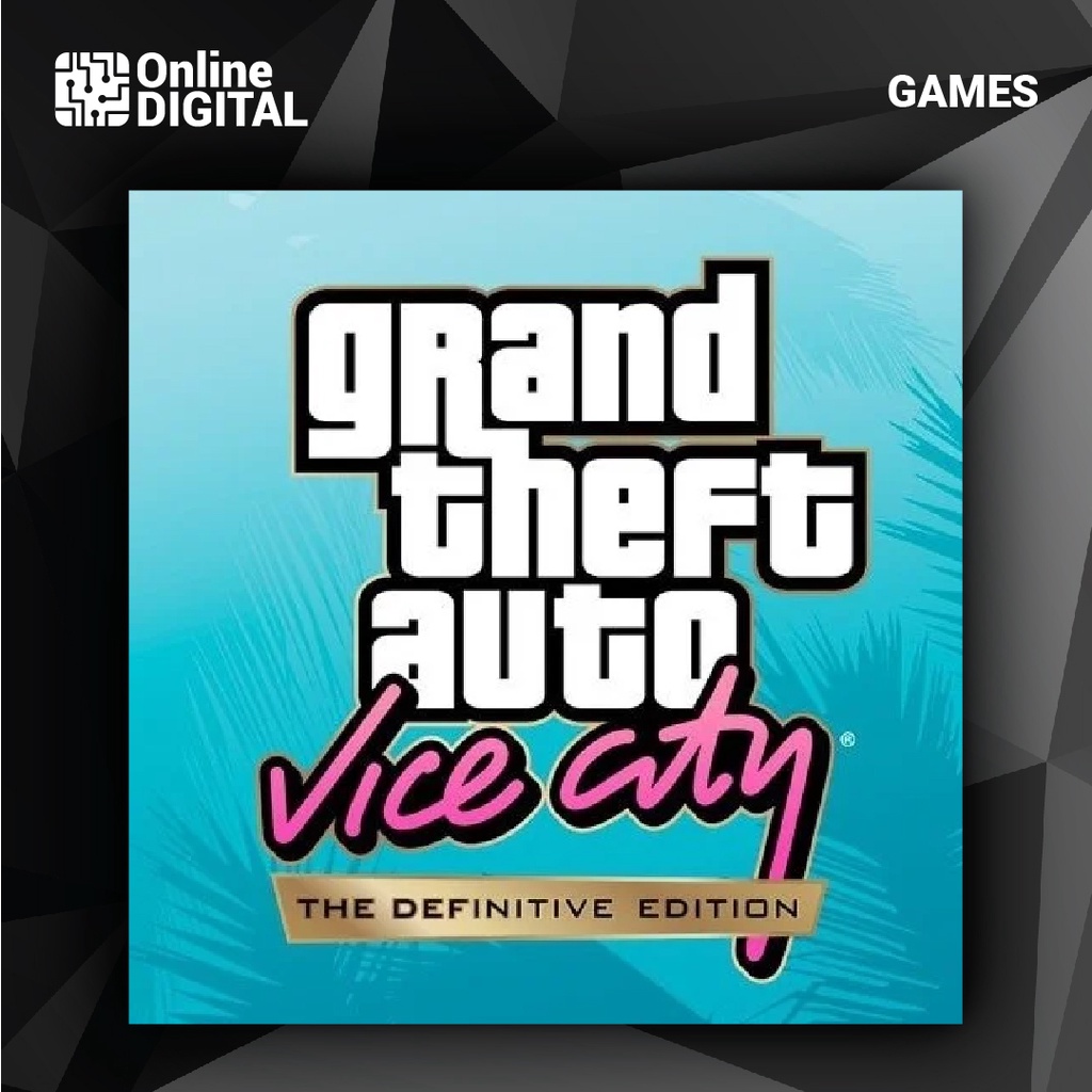 GTA Vice City Edição Definitiva Grand Theft Auto Remake PC Game-DVD ...