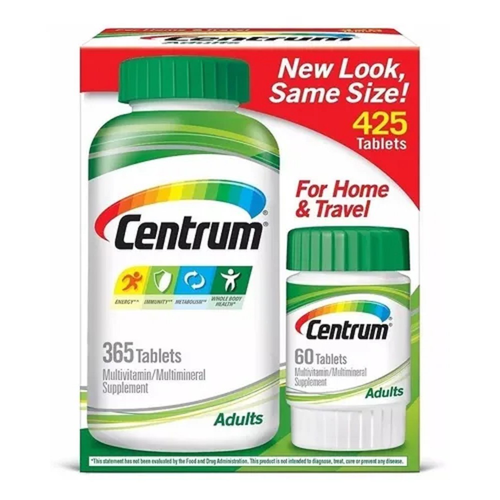 Centrum Multivitamínico 425 Tablets Original Nova Embalagem | Shopee Brasil