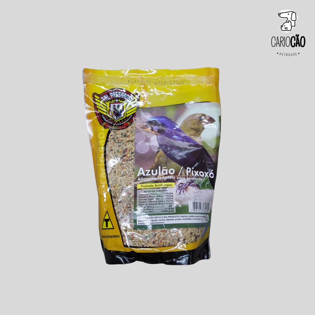 Alimento Mix de Sementes para Aves Azulão e Pixoxó Tal Pássaros 500g ...