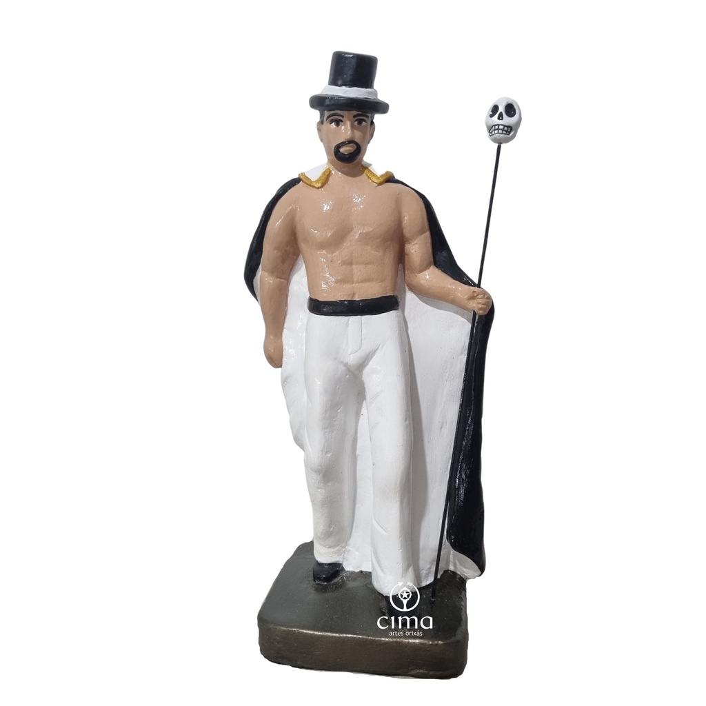 Exu Tranca Rua das Almas - 28cm - Estátua em gesso - Imagem Umbanda ...