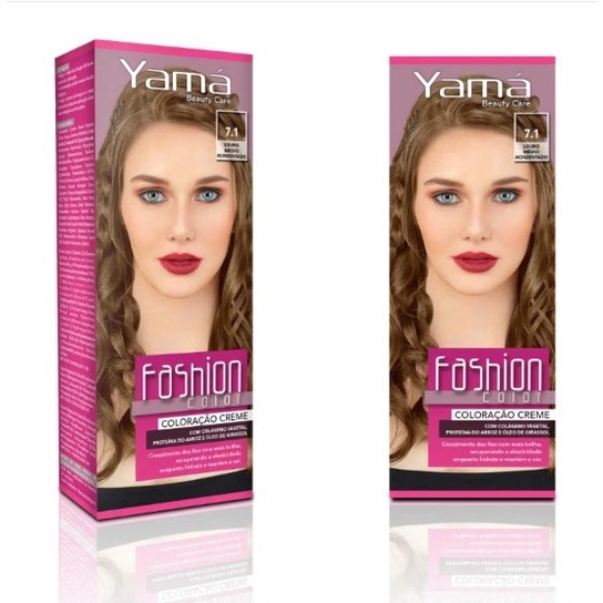 Coloração Yamá Beauty Care Mini Kit Fashion Color 7.1 | Shopee Brasil