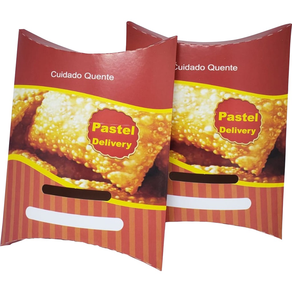 EMBALAGEM DELIVERY PARA PASTEL P (MINI PASTEL / PASTEL DOCE) 500pçs ...