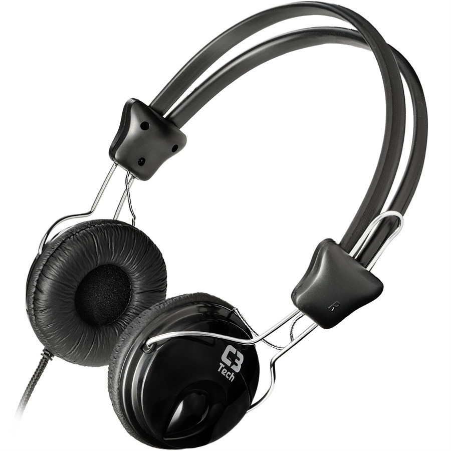 Headset C3 Tech Tricerix II PH-80BK Preto | Shopee Brasil