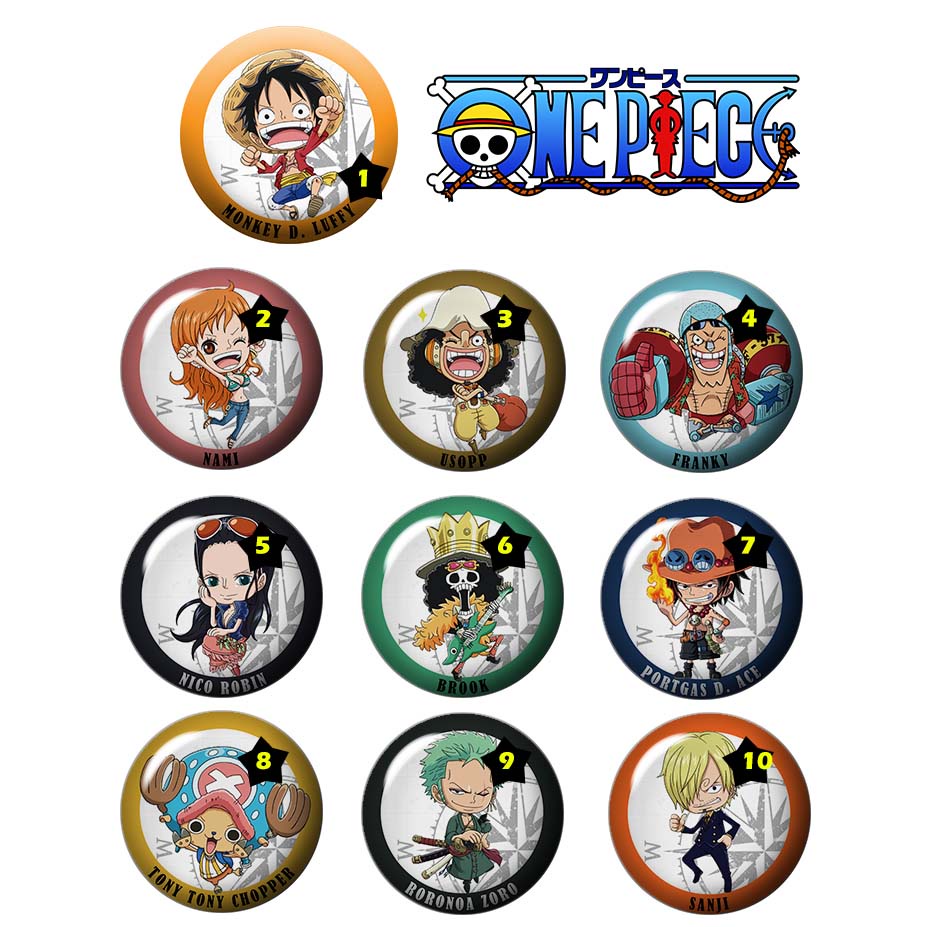 Botton anime - One Piece Chibi | Shopee Brasil