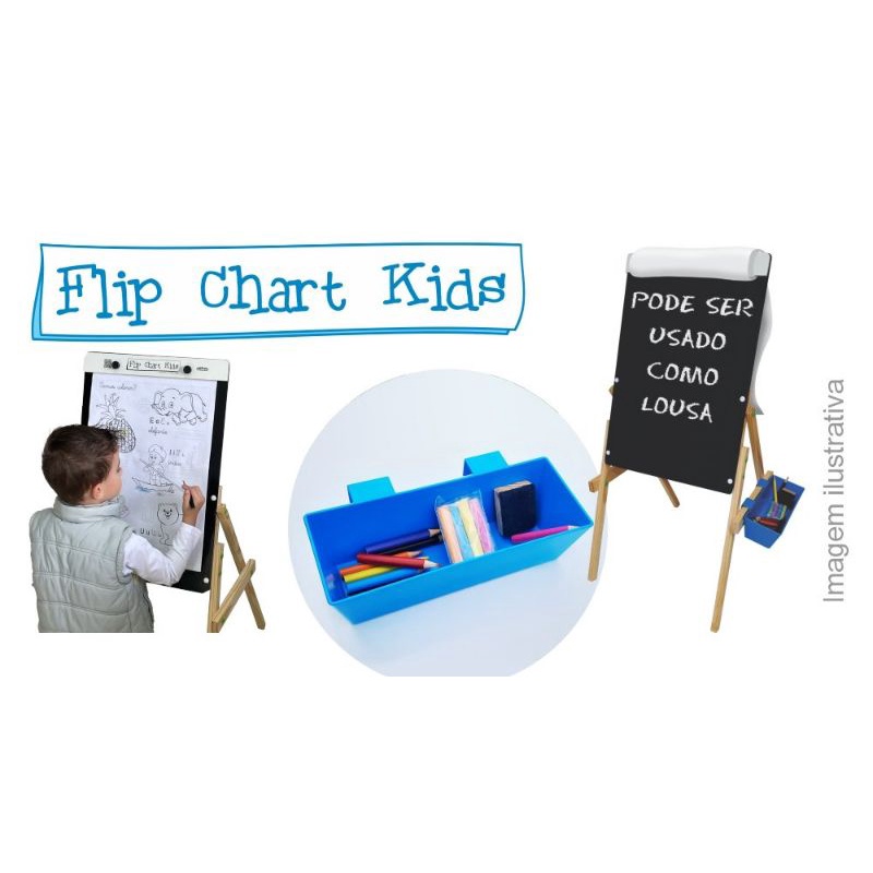 Flip chart kids quadro lousa infantil | Shopee Brasil