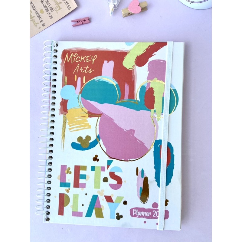 Planner 2021 Espiral Mickey Mouse Arts | Shopee Brasil