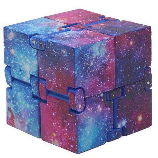 Infinity Cube Fidget Cube Cubo Infinito Roxo Espacial | Shopee Brasil