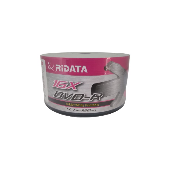 Dvd-r Printable Ridata 4.7gb 120 Minutos 16x 50 Uni | Shopee Brasil