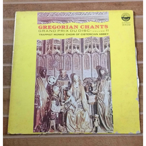 LP Gregorian Chants - Grand Prix Du Disc Volume Ii | Shopee Brasil